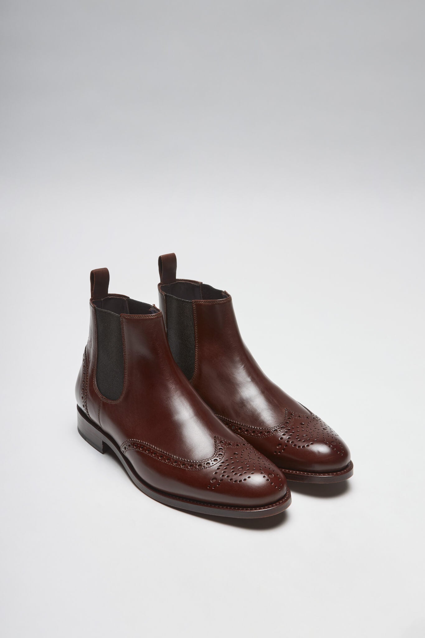 DANIELE Herren Braun Chelsea Boot - Budapester – Cowboystiefel Shop