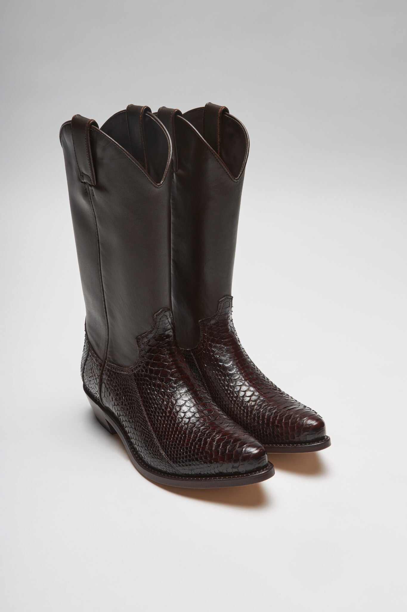 PACO PITON Men's Brown Western Boots - Python – Cowboystiefel Shop